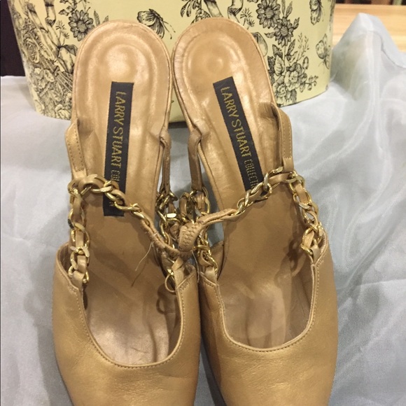 larry stuart | Shoes | Gold Sling Back Pump | Poshmark